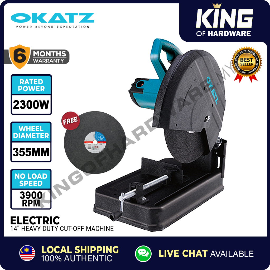 Okatz 2300W/ 14" Cut Off Machine CF2300 Mesin Potong Besi | Metal ...