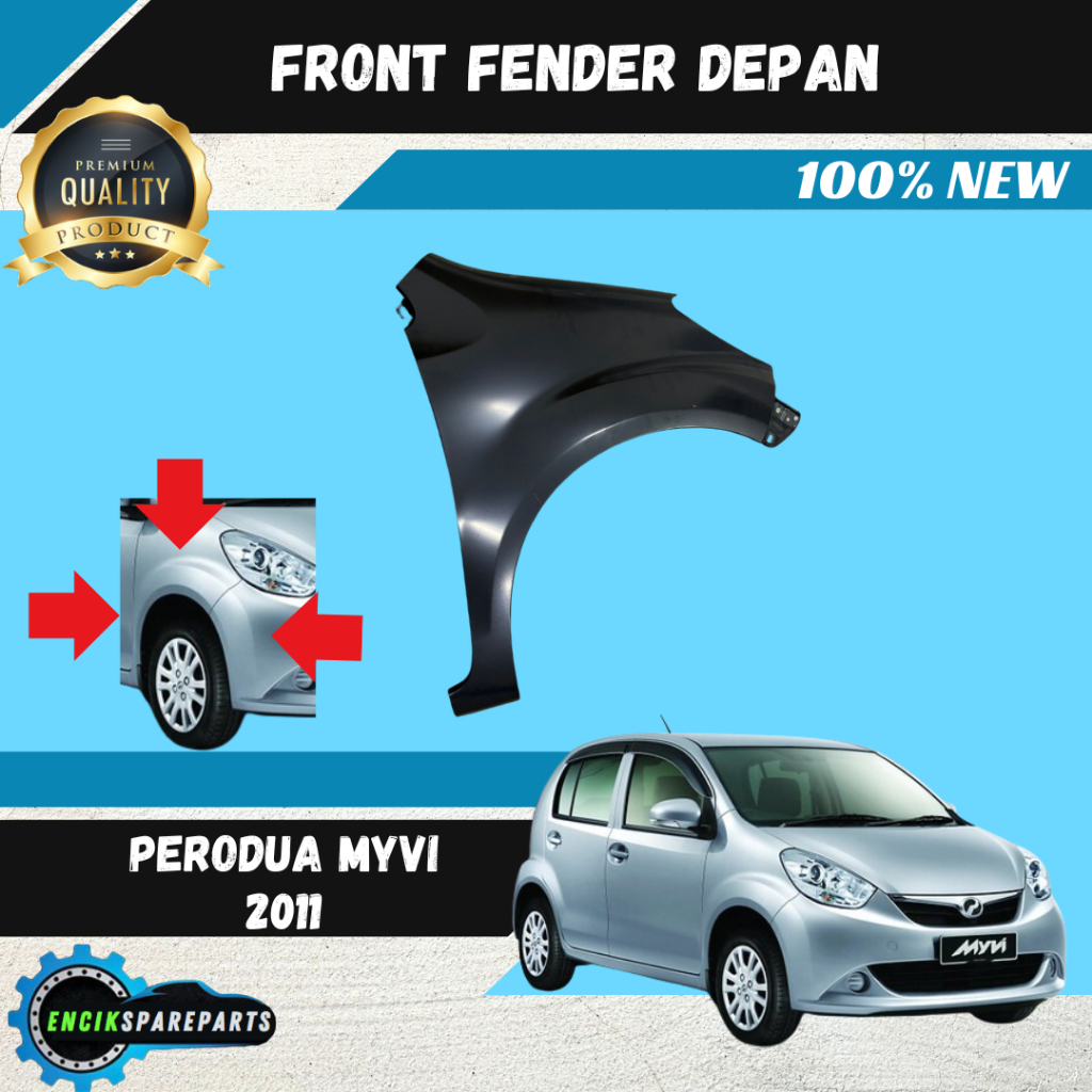 PERODUA MYVI LAGI BEST / ICON 2011 - 2017 Front Fender Mudguard Depan ...