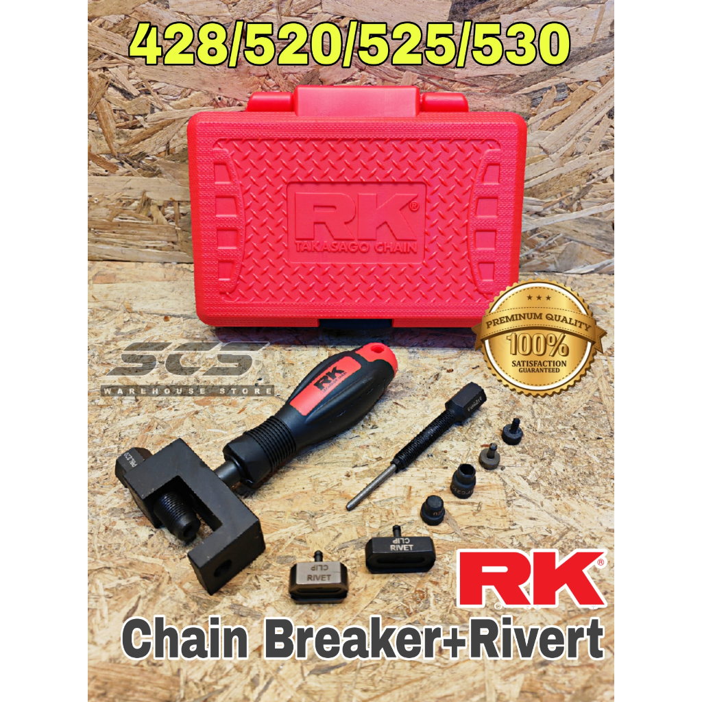 Chain Breaker RK Potong Rantai 428 520 525 530 Rivet Tools Alat Rivert ...
