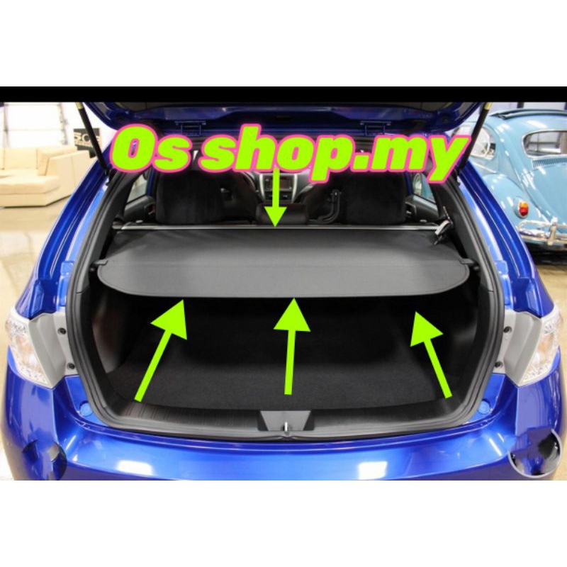 Subaru Impreza WRX STI hatchback Rear Trunk Cargo Close luggage ...