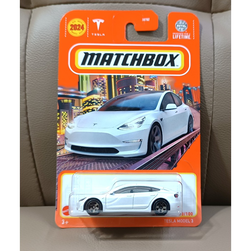 Matchbox TESLA MODEL 3 White MBX 2024 | Shopee Malaysia