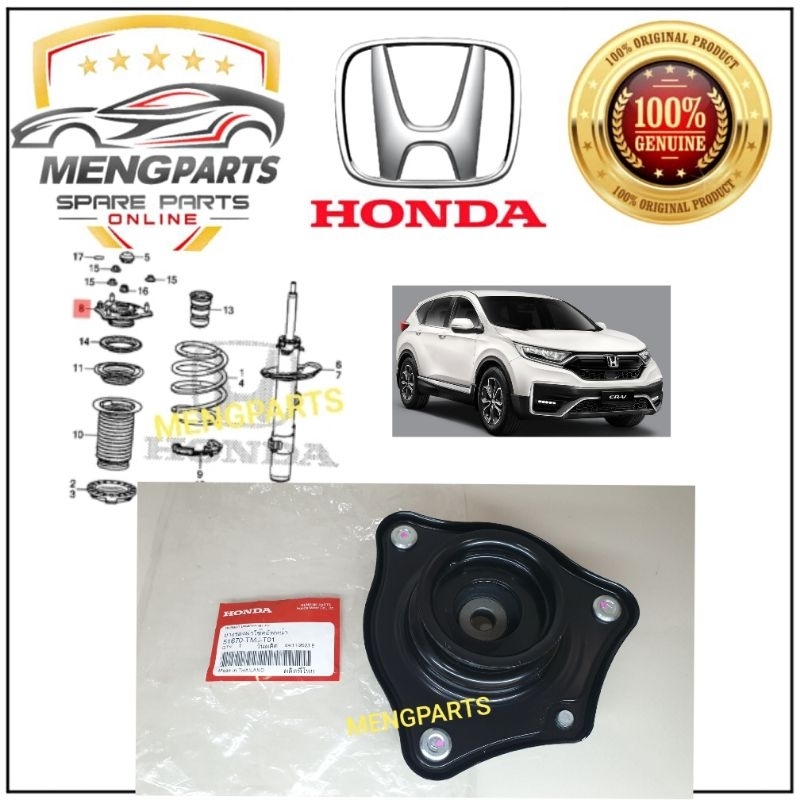 ORIGINAL HONDA CRV TLA ,TME FRONT ABSORBER MOUNTING 51670-TMJ-T01 | Shopee Malaysia