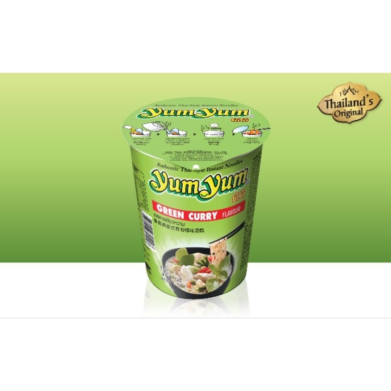 YUM YUM GREEN CURRY CUP NOODLE 70G | Shopee Malaysia