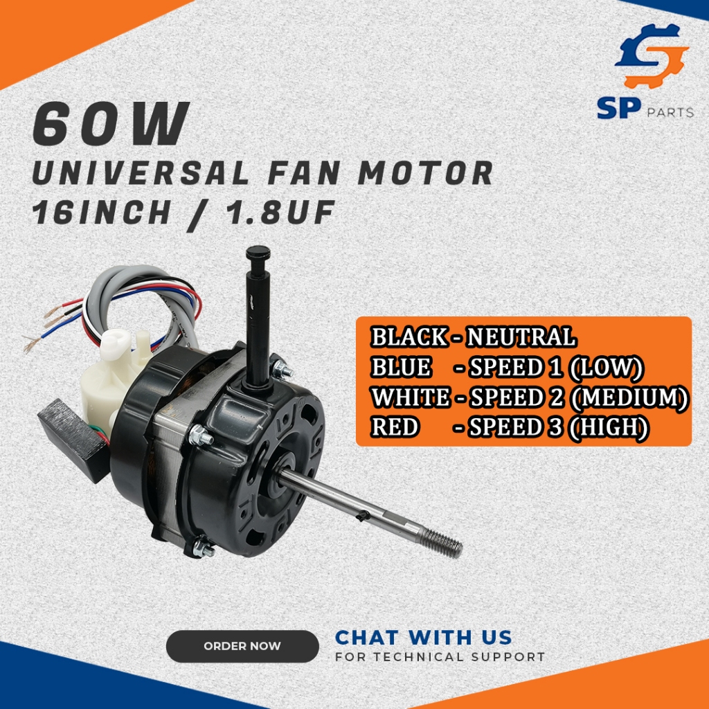 SP ⚡60W⚡ 16" TABLE UNIVERSAL FAN MOTOR/STAND FAN MOTOR 16 INCH FAN ...