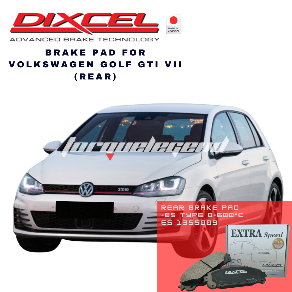 (VOLKSWAGEN GOLF GTI/R MK7) DIXCEL BRAKE PAD ES TYPE 600°C REAR ES 1355009 | Shopee Malaysia