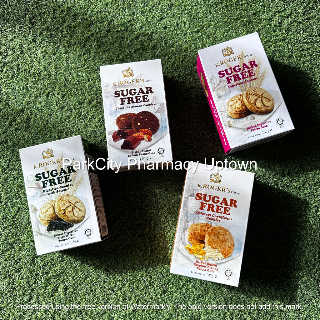 K Roger's Sugar Free Cookies 105g [Chocolate Almond / Cornflake ...