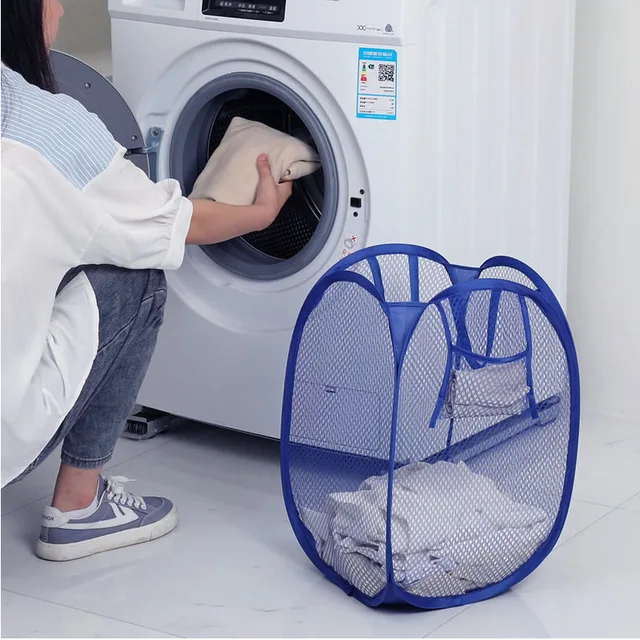 🔥 Ready Stock 🔥 Foldable Mesh Laundry Net Basket / Storage Basket (32cm ...