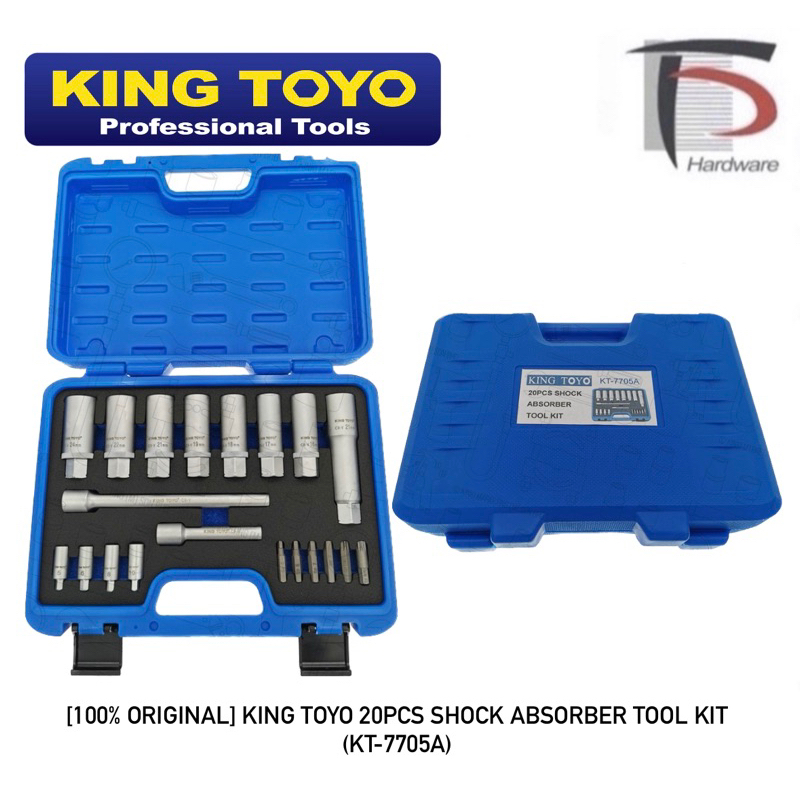[100% ORIGINAL] KING TOYO 20PCS SHOCK ABSORBER TOOL KIT (KT-7705A ...