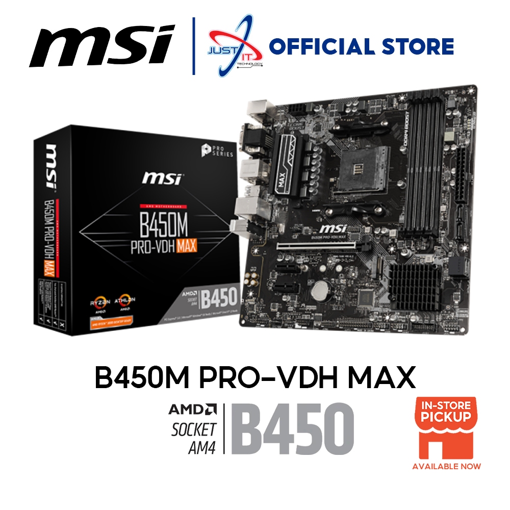 MSI B450M Pro-VDH Motherboard 3000G/3 3200G/5 5600G/5500/5600/5700G ...