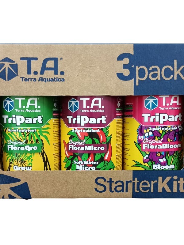 GHE/Terra Aquatica Tripart Flora Soft Water 3 x 500ml (Full Spectrum Mineral Nutrient ...