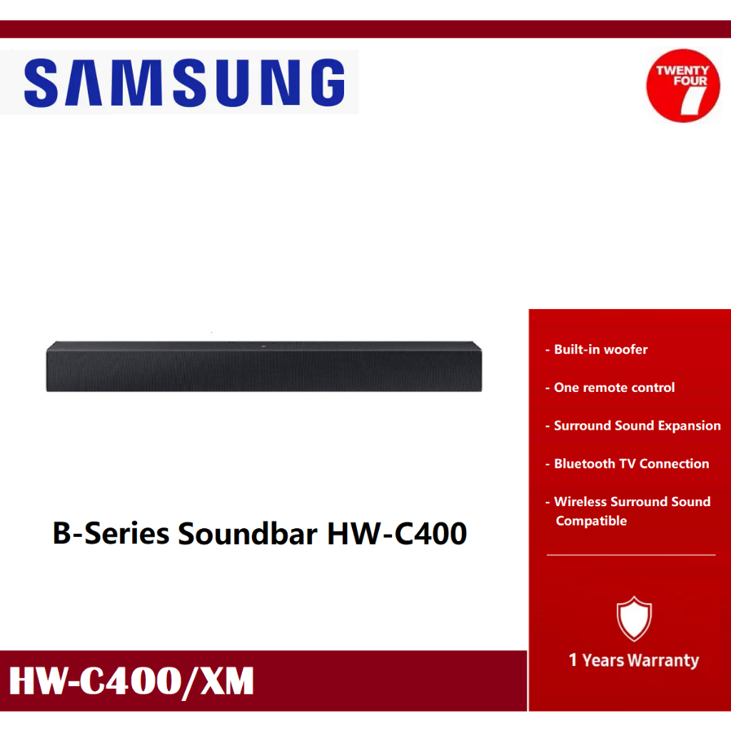 SAMSUNG HW-C400 2.0ch B-series Soundbar (2023) HW-C400/XM | Shopee Malaysia SAMSUNG HW-C400 2.0ch B-series Soundbar (2023) HW-C400/XM | Shopee Malaysia