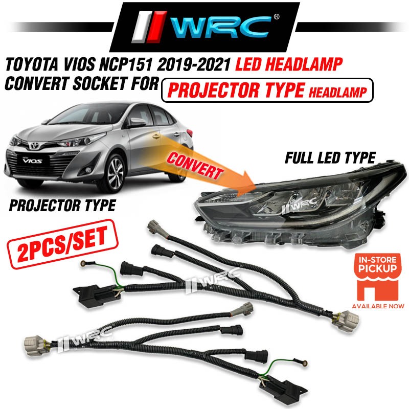 Toyota Vios NCP151 2019 - 2021 Led Headlamp Convert Socket For ...