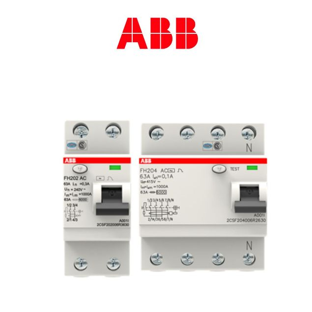 (SPECIAL PROMOTION) ABB RESIDUAL CURRENT CIRCUIT BREAKER (RCCB) 2 POLE & 4 POLE, 40A & 63A ...