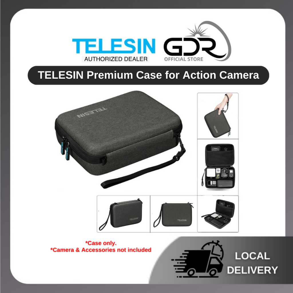 TELESIN Velcro DIY Carry Handbag Case Travel Storage Protect Bag for ...