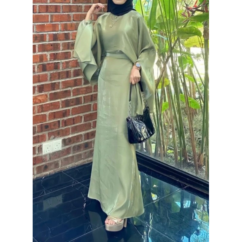 Baju Kurung Moden Baju Raya Preloved Kaftan Batwing Baju Raya Apple ...