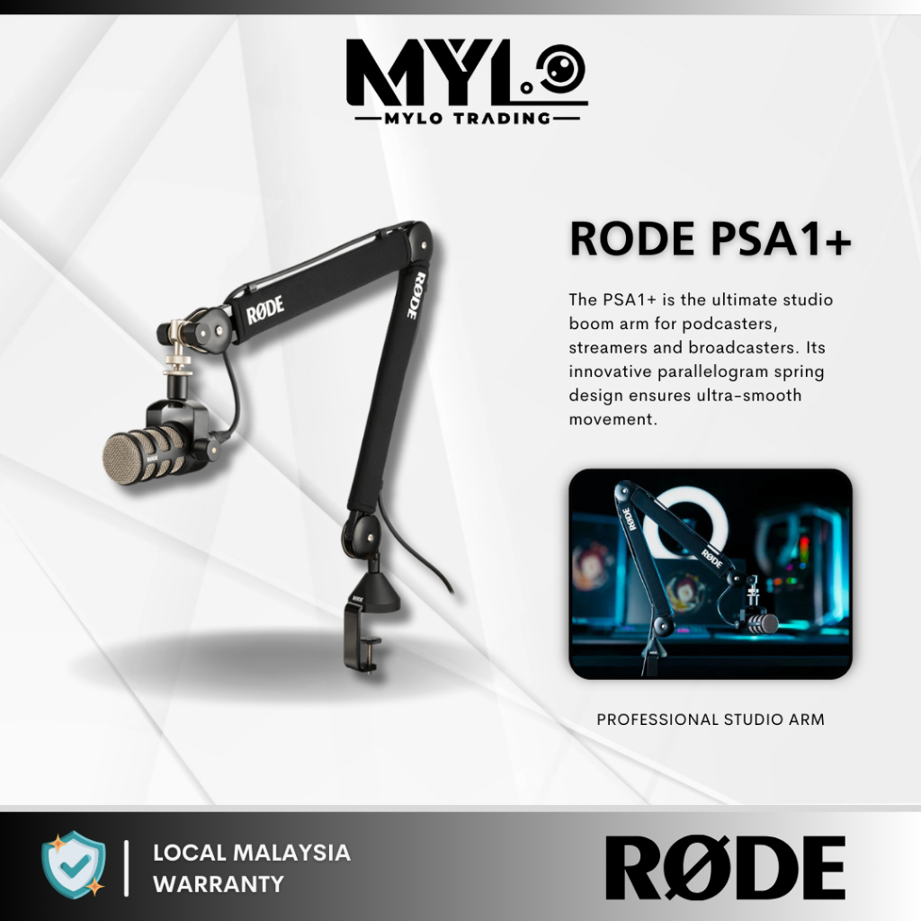 Rode PSA1 PSA1+ PSA1 Plus Studio Boom Arm for Broadcast Microphones ...