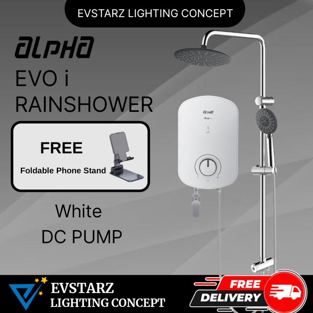ALPHA EVO i/E Rainshower DC Pump or Non Pump Instant Water Heater | Shopee Malaysia
