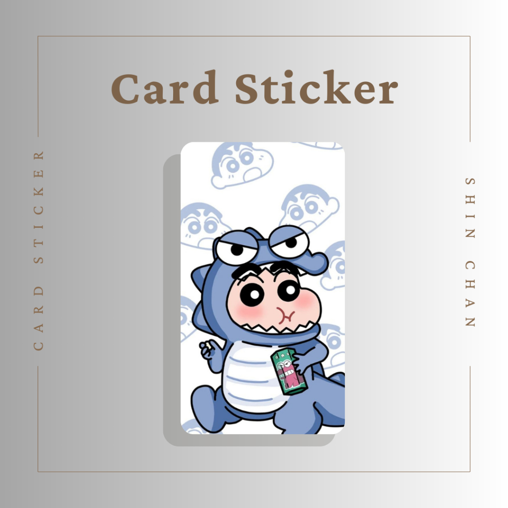SHIN CHAN CARD STICKER - TNG CARD / NFC CARD / ATM CARD / ACCESS CARD / TOUCH N GO CARD / WATSON ...