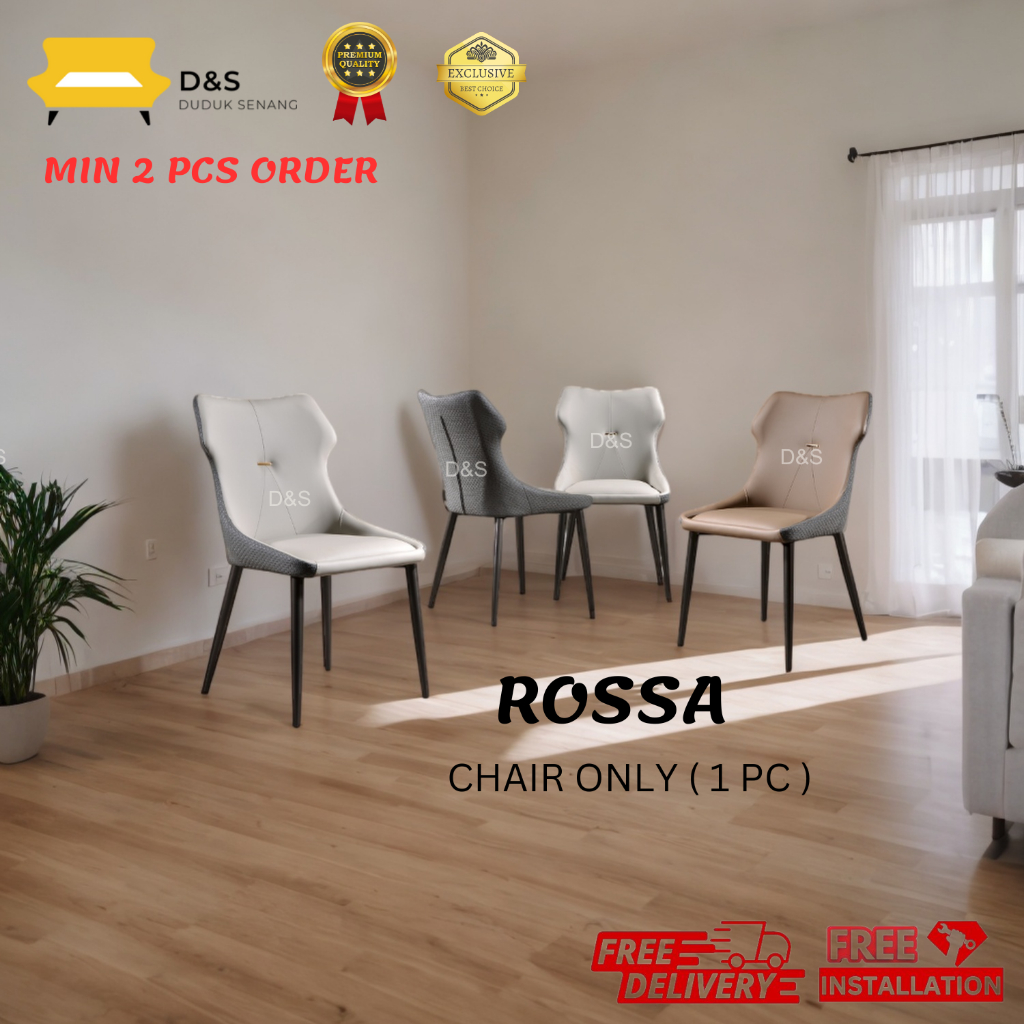 [DINING CHAIR ONLY] ROSSA Dining Chair (1pc) / Kerusi Makan /Kerusi ...