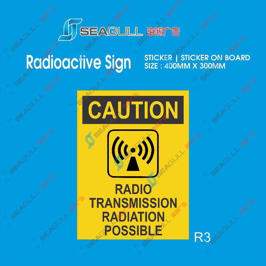 Radioactive X Ray Radiation Radio Transmission Radiation Signage ...