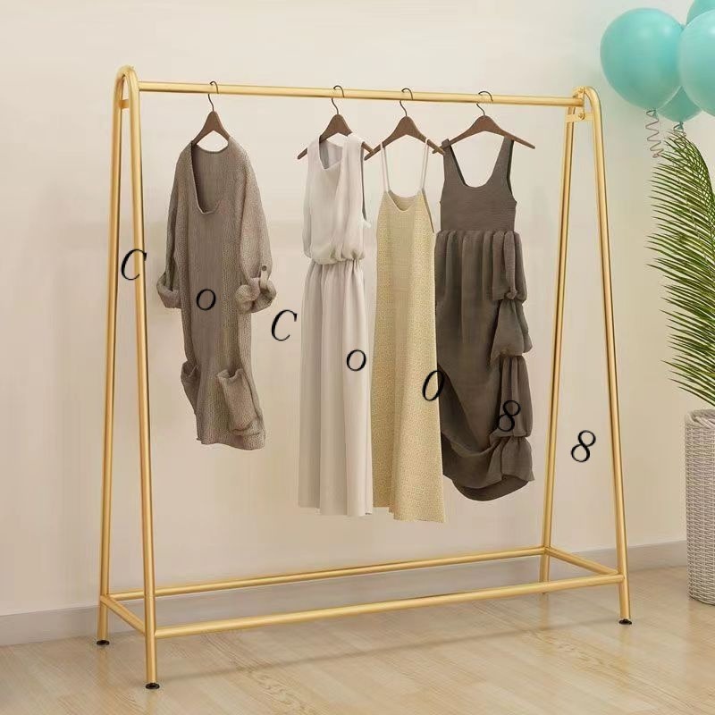 Steel Pipe Clothes Rack Wardrobe Hanger Clothes Store Display Rack Iron ...