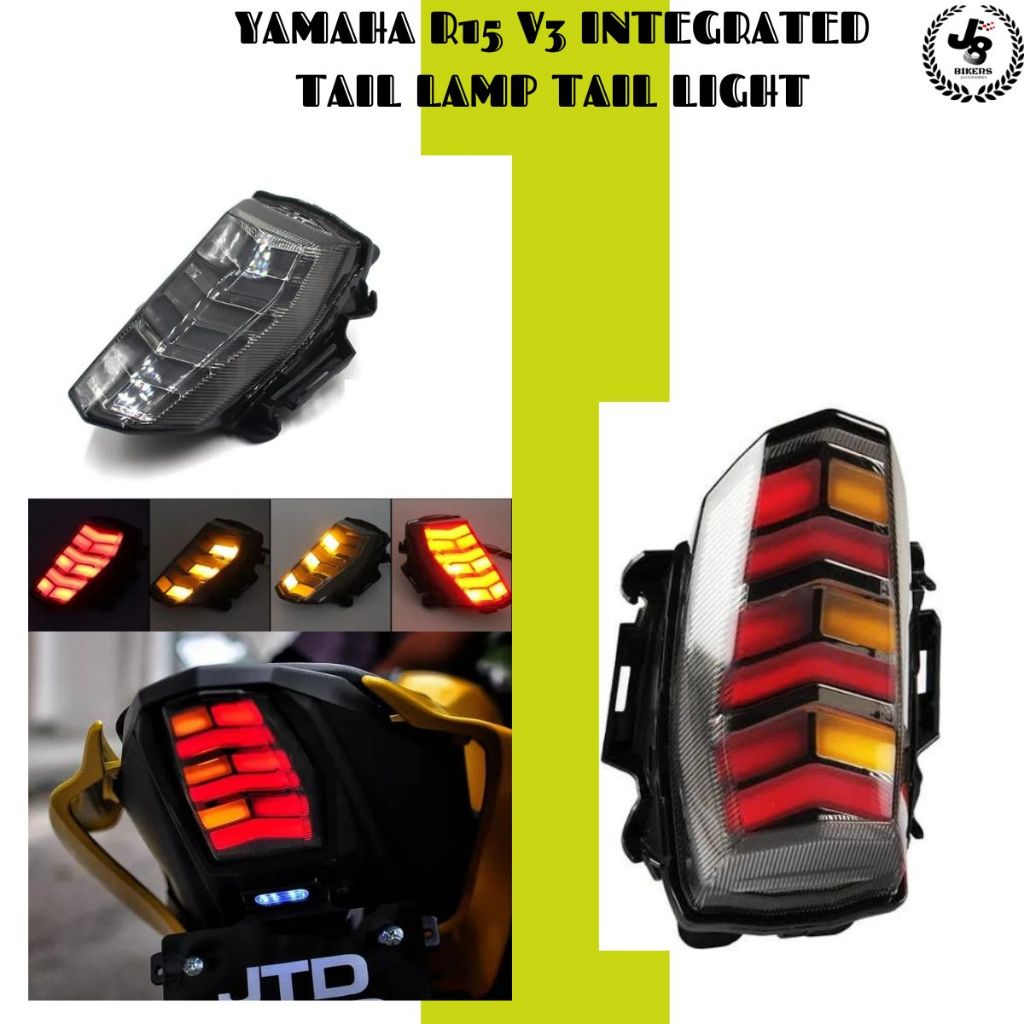 Yamaha R15 V3 integrated tail lamp Tail Light Motor Tail Assembly LED ...