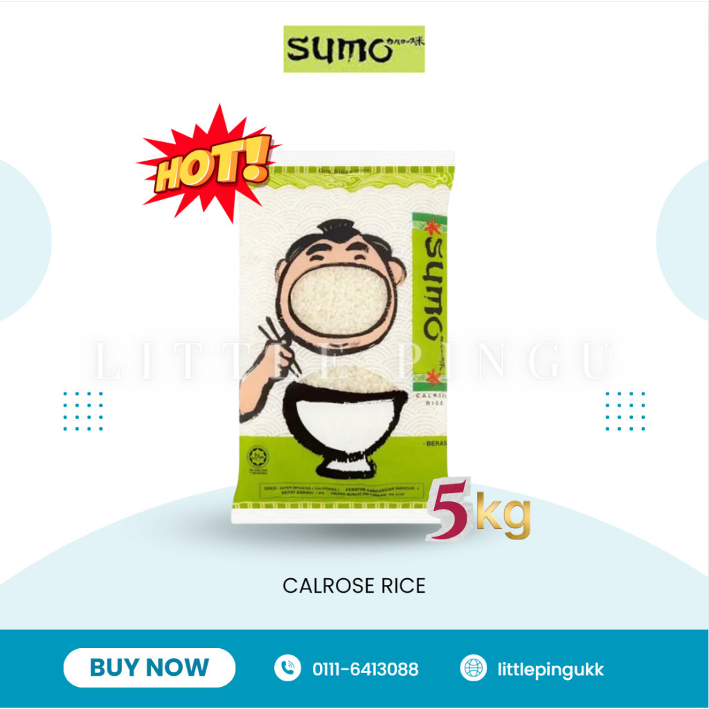 SUMO CALROSE RICE 5KG baby Rice | Shopee Malaysia