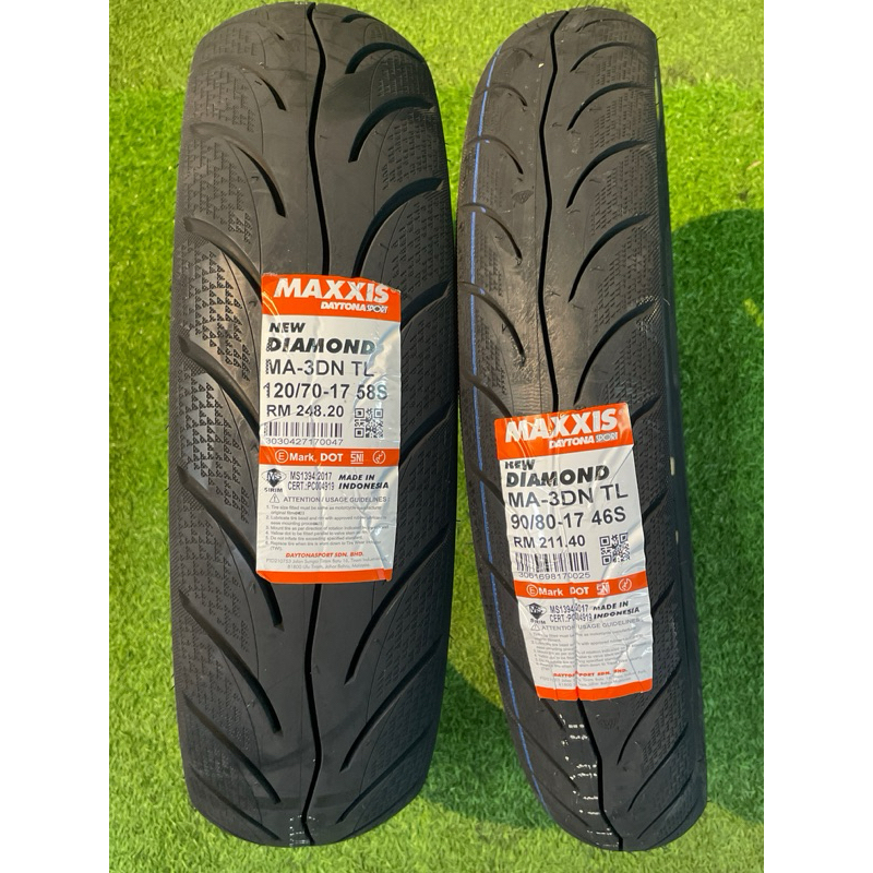 Maxxis Diamond MA3DN 90/80-17 120/70-17 | Shopee Malaysia