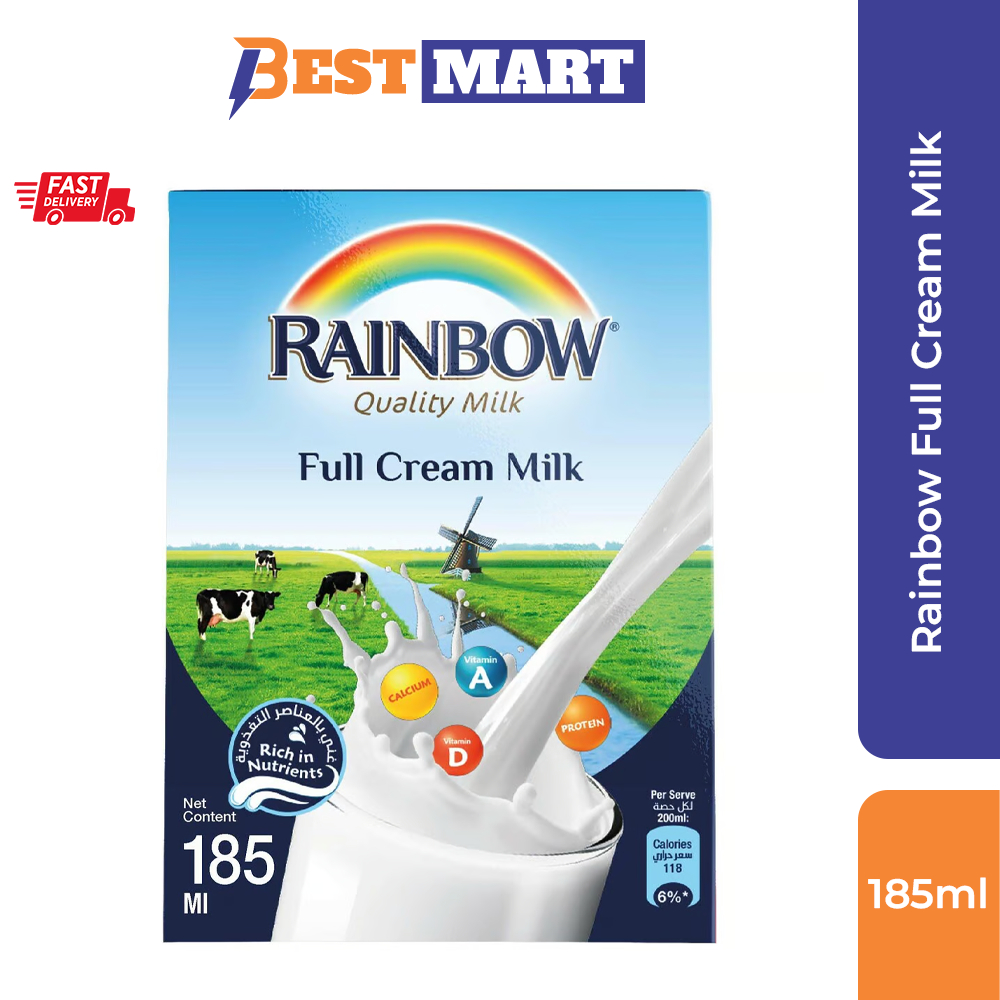 Rainbow UHT Milk Full Cream 185ml | Shopee Malaysia
