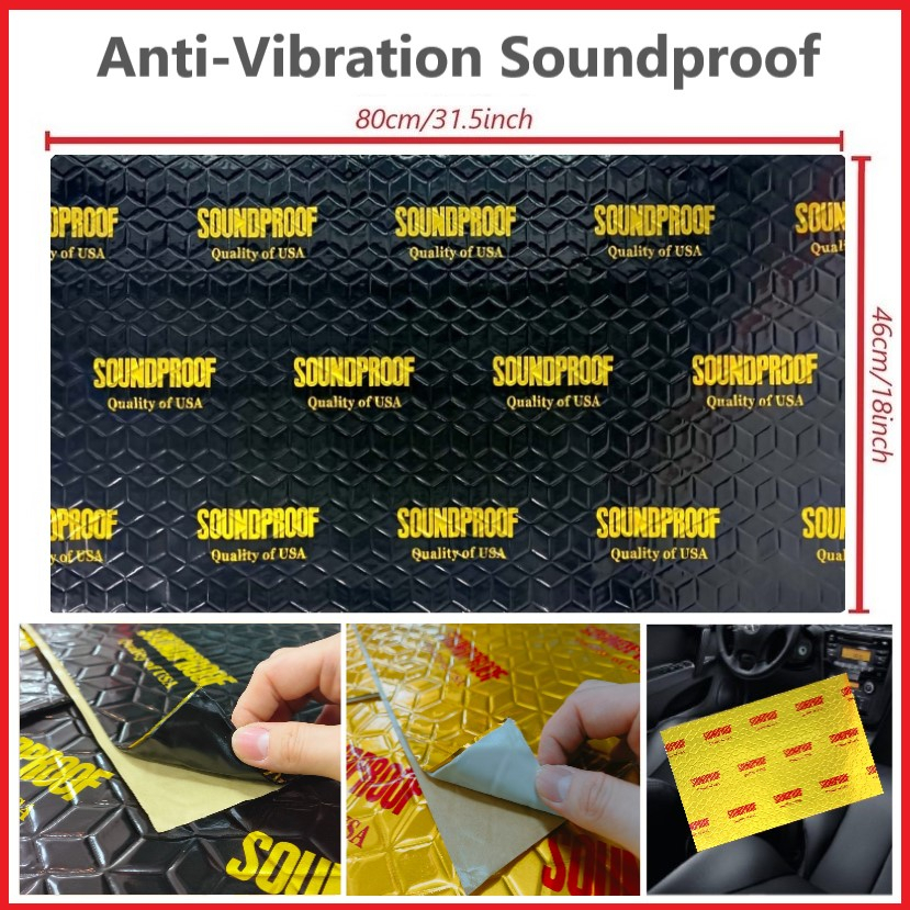Car SoundProof 800mm x 460mm Sound Proofing Insulation Heat Mat ...