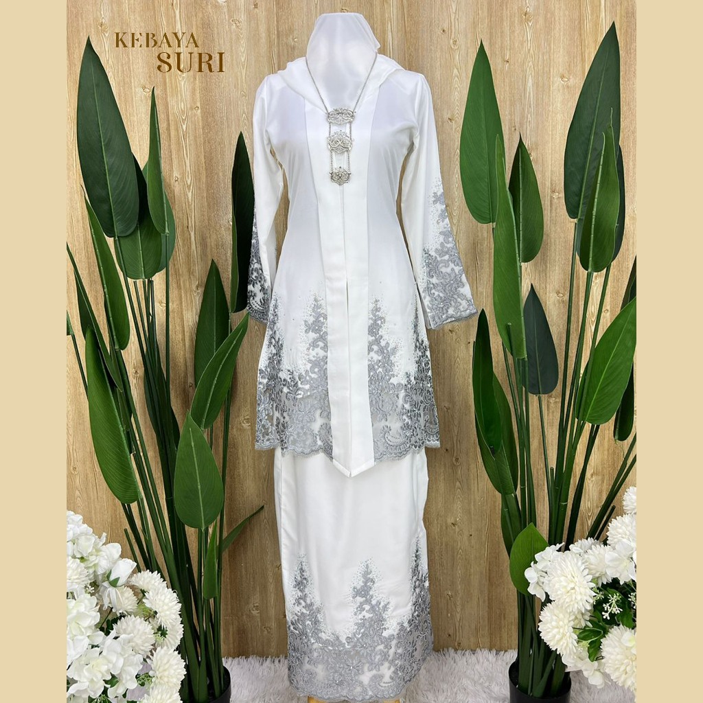 BAJU KURUNG MODEN untuk NIKAH TUNANG BRIDES WARNA PUTIH OFFWHITE - by ...