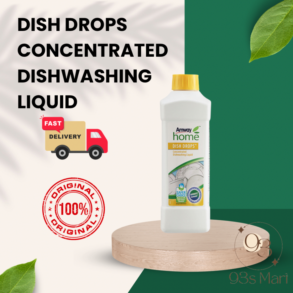 DISH DROPS Concentrated Dishwashing Liquid - 1L Sabun basuh pinggan ...