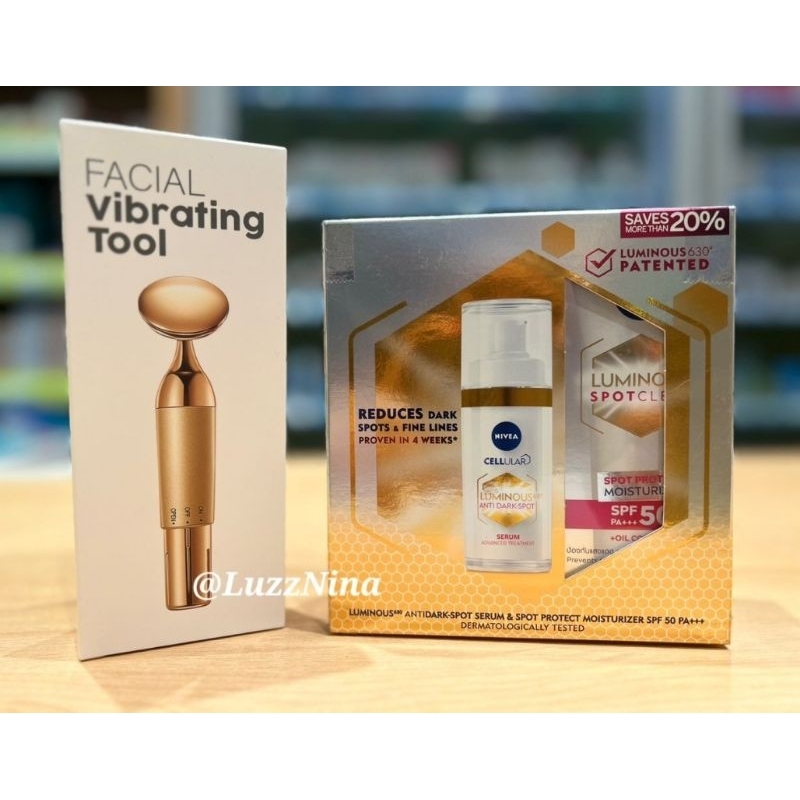NIVEA Face Luminous 630 Anti Dark Spot Gold Treatment Set (Serum 30 ml ...