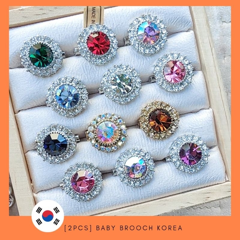 🇰🇷🇰🇷 [2PCS] Baby Brooch Pin Tudung Dagu made in KOREA | Shopee Malaysia