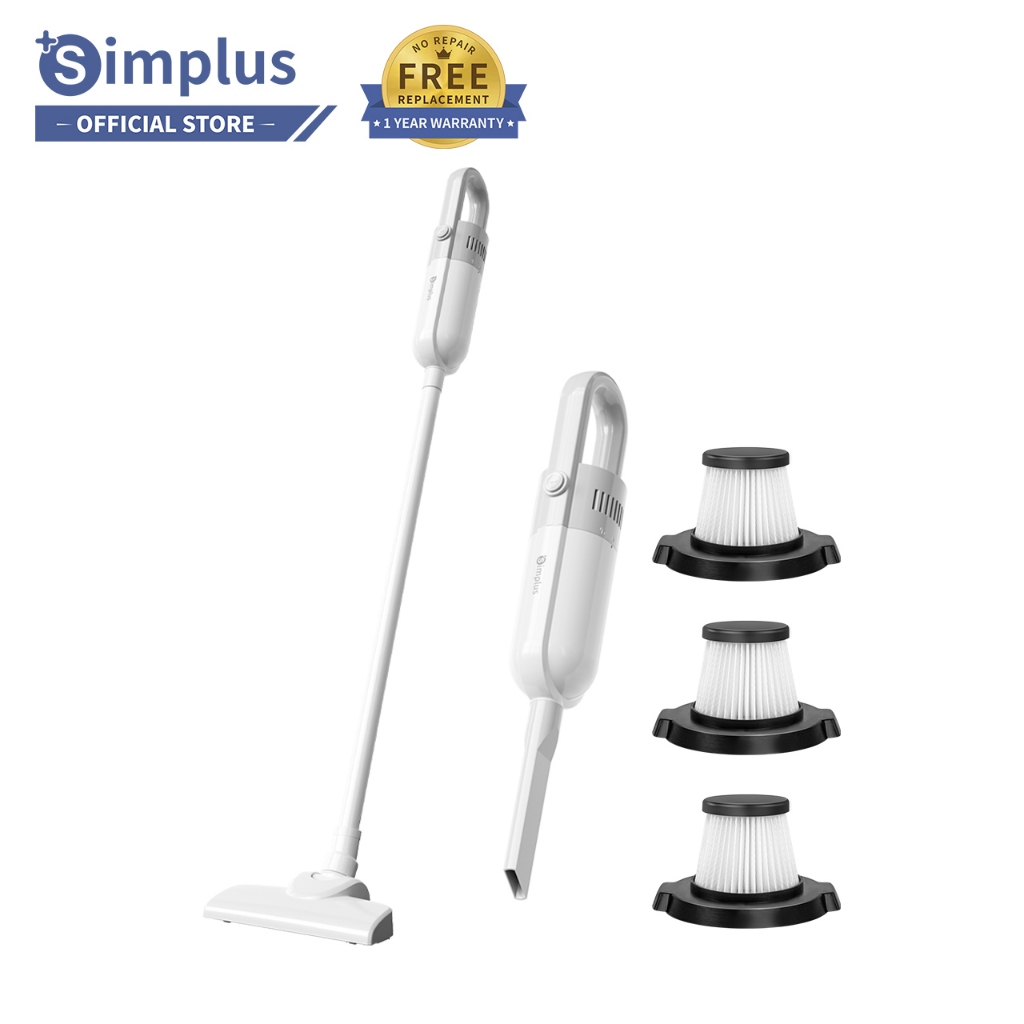 Simplus Vacuum Cleaner Sets with 3 Filters 13000PA Strong Suction 1.07KG Ultra Light Weight 400W ...