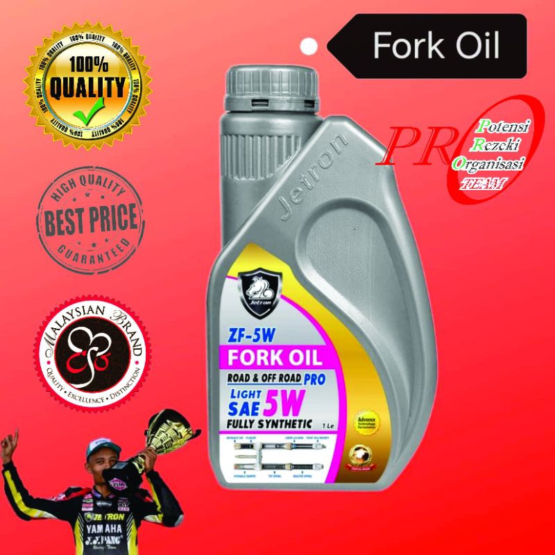 PRO JETRON Fork Oil 5W, 10W, 15W, 20W & 30W Semi Fully Synthetic ...