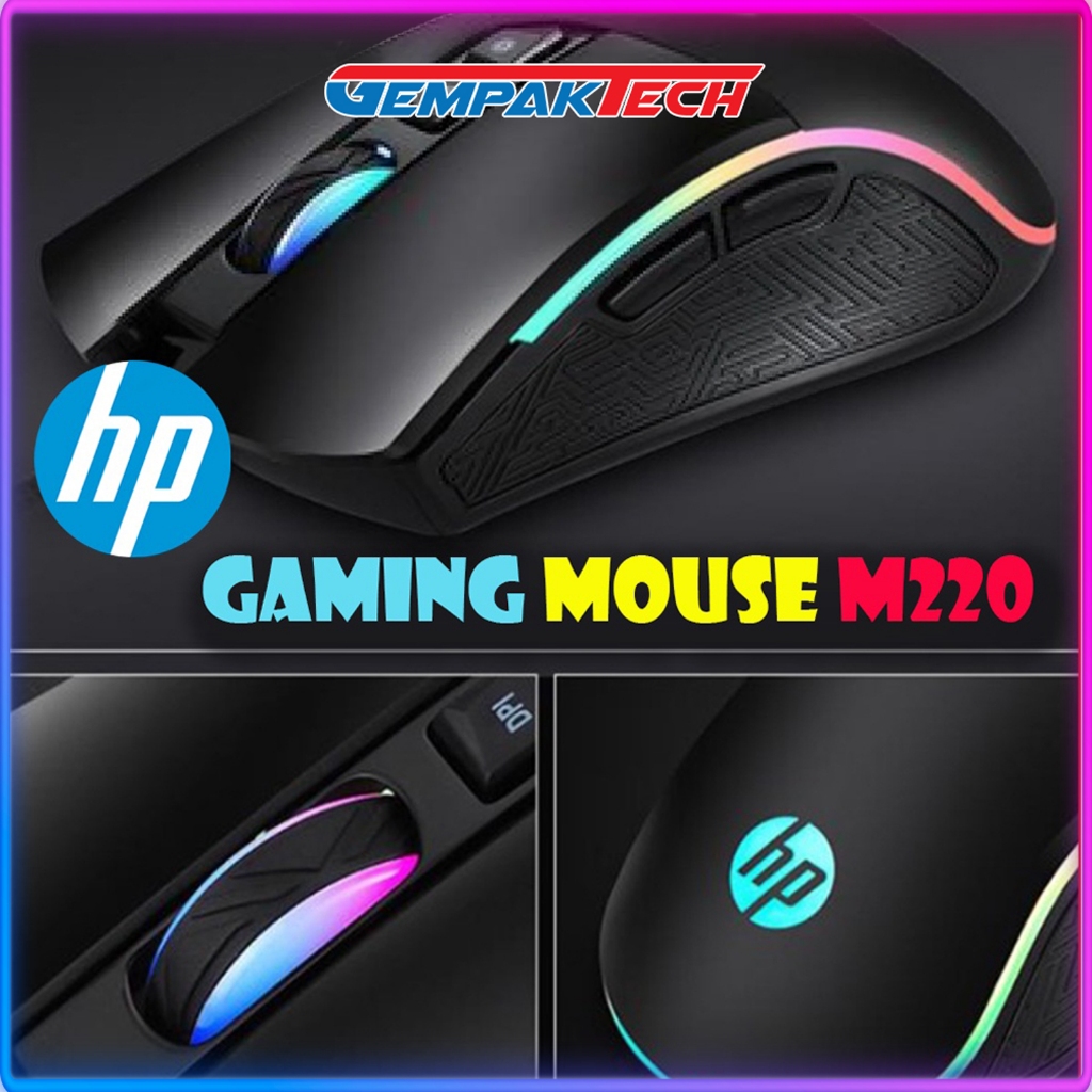 HP M220 E-sports Gaming Mouse RGB High Performance Wired Optical Gaming ...