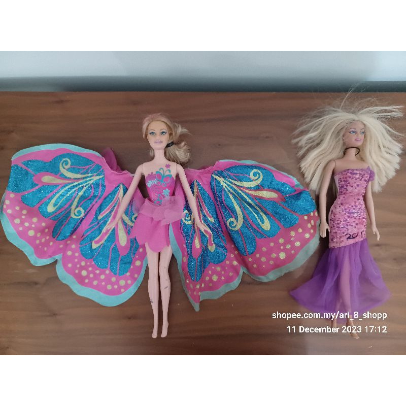 Barbie Dolls, without shoes, height around 30 cm | Shopee Malaysia