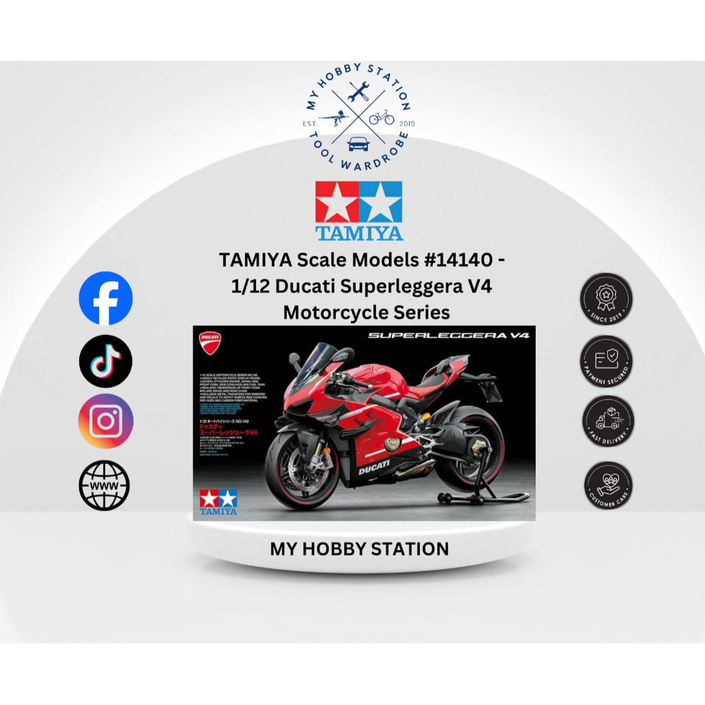 TAMIYA 14140 1/12 Ducati Superleggera V4 | Shopee Malaysia