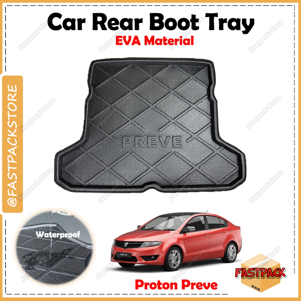 For Proton Preve EVA Copolymer EVA Boot Tray Luggage Cargo Reusable ...