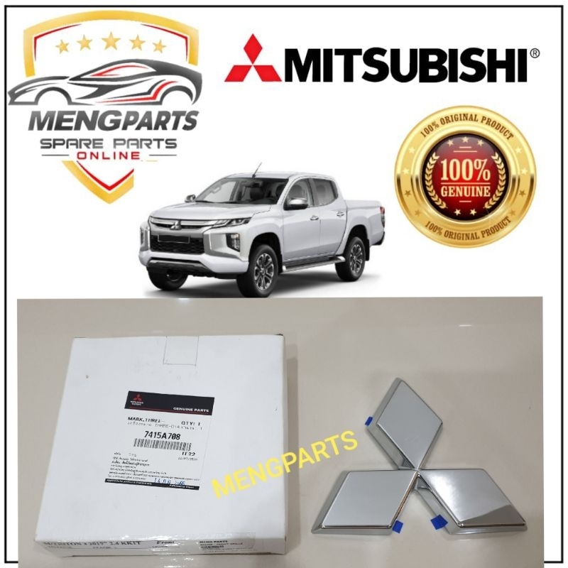 ORIGINAL MITSUBISHI TRITON 3 KK1T 2019Y UP FRONT GRILLE LOGO , TOP MARK ...
