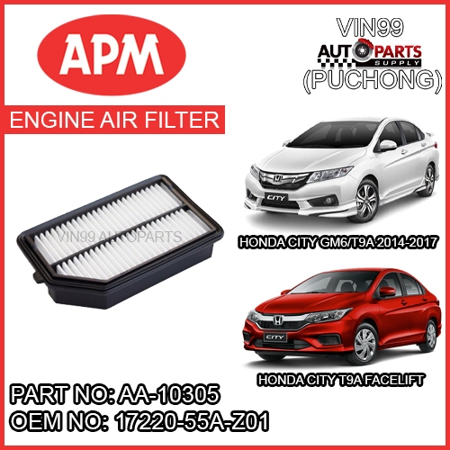 [17220-55a-Z01][1pc][Air Filter] APM Honda City GM6/T9A | Shopee Malaysia