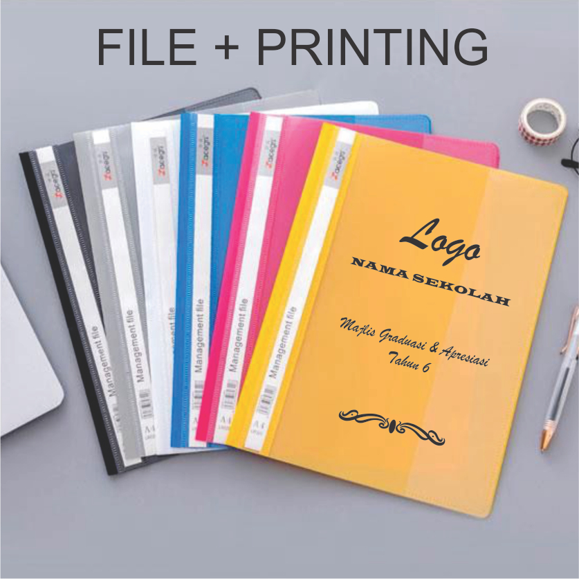 [100pcs Mix] Management File + 1 Color Printing Certificate Folder PP ...