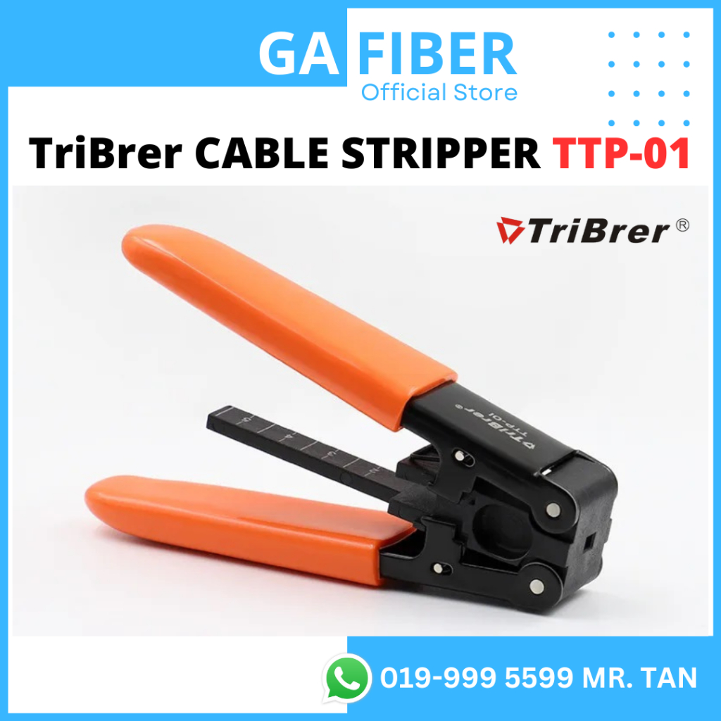 TriBrer TTP-01 Drop Cable Stripper Fiber Cable Wire Stripper Fiber ...