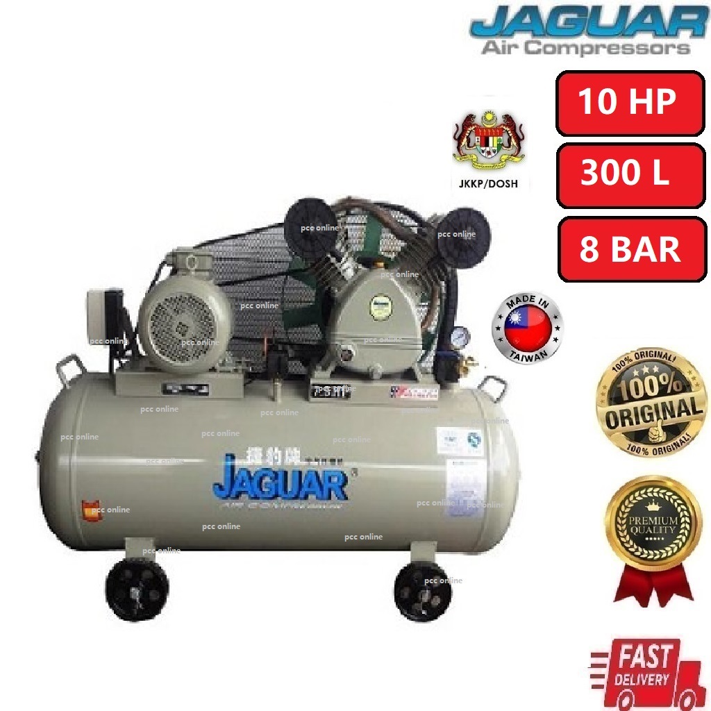 JAGUAR ET100 Air Compressor|Compressor Angin 10HP 300L 8 Bar (3 Phase) | Shopee Malaysia