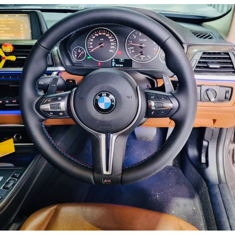 BMW F30 F10 G20 G30 3 5 series M3 M5 MSport carbon steering wheel cover ...
