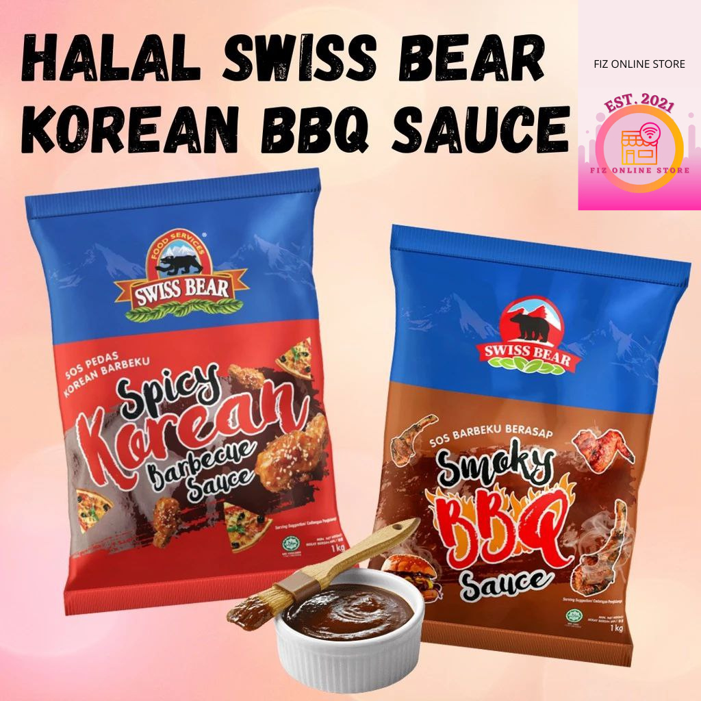 Swiss Bear Spicy Korean Barbecue Swiss Bear Smoky BBQ Sauce 1kg | Shopee Malaysia