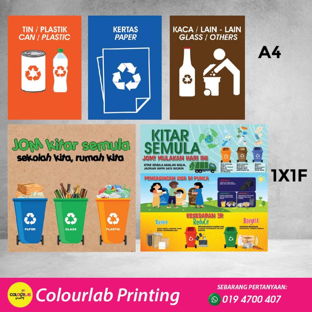Kitar semula sticker A4 (high quality) glossy laminate | Shopee Malaysia