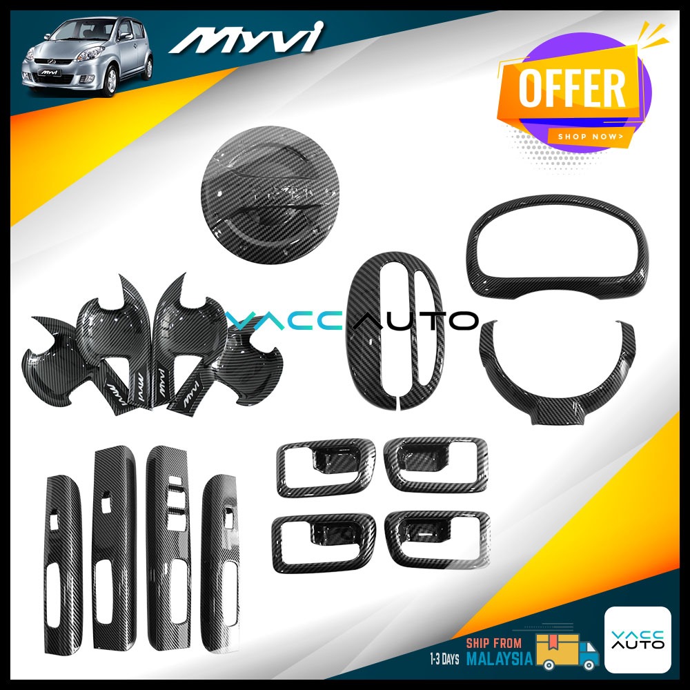 Perodua Myvi M300 2005 - 2011 Inner Outer Handle Window Switch Panel ...