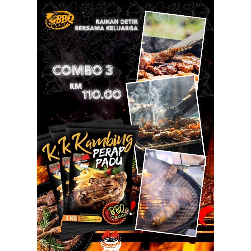 PROMO 2024 Kambing Perap Padu 1kg - Kombo 3 Pek + Ice Box | Shopee Malaysia